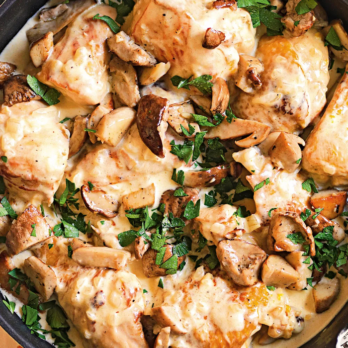 Pollo alla panna e porcini :: Angelo CESARI Web